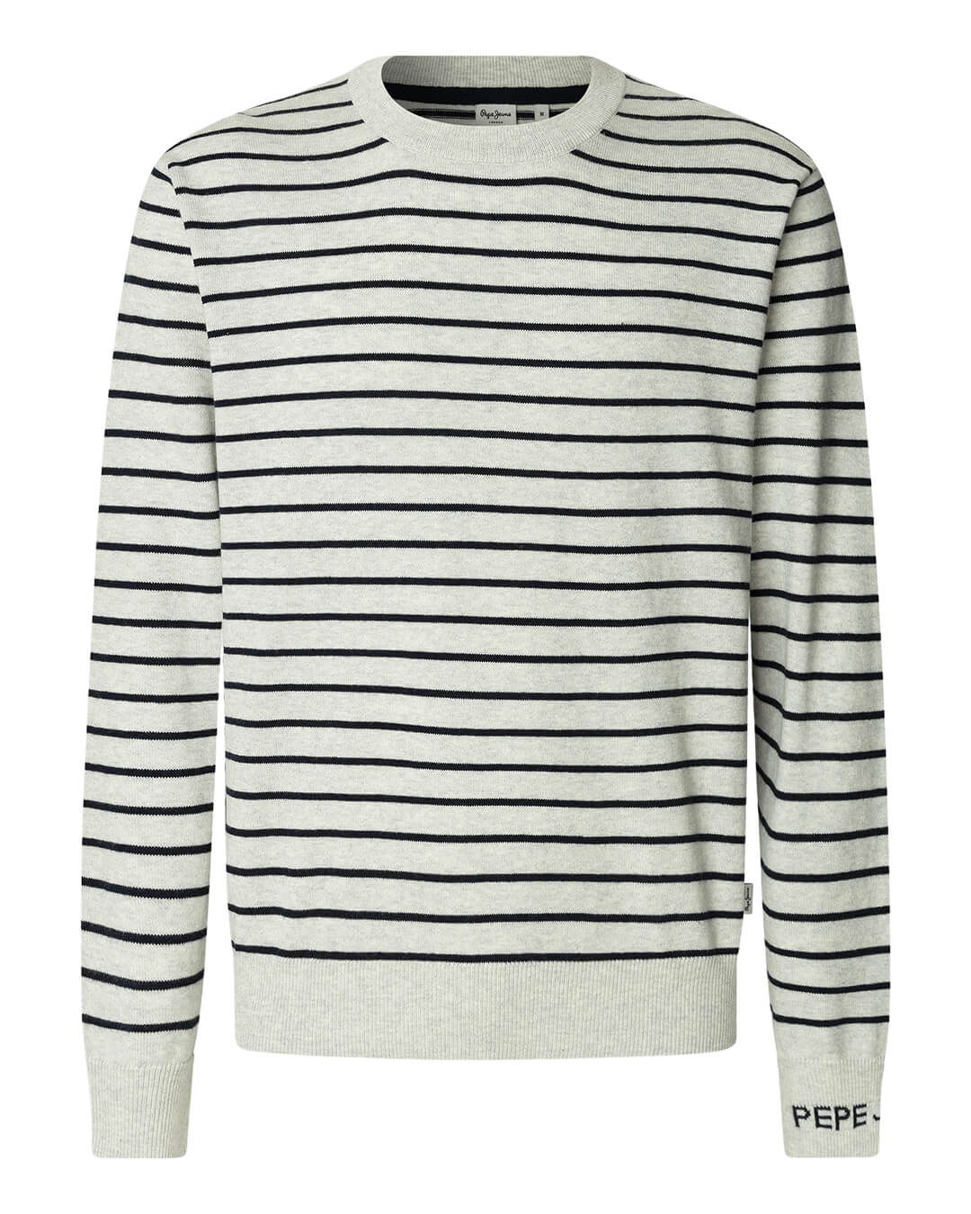 Pepe Jeans Light Grey Andre Stripes Jumper | Bortex