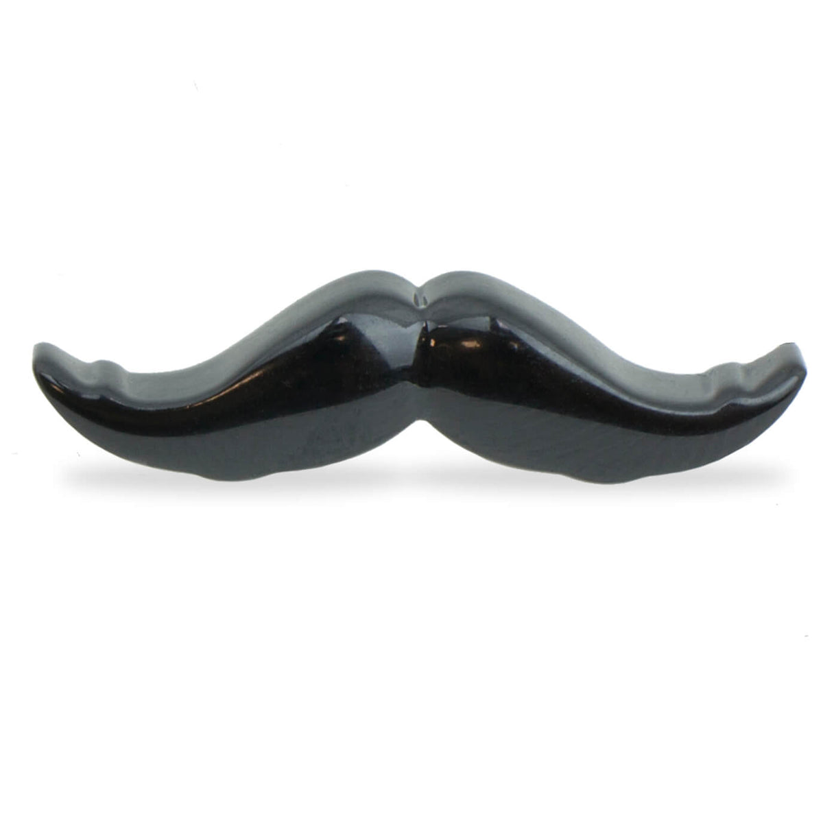Black Moustache Lapel Pin