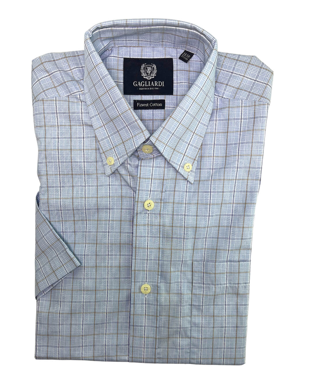 Gagliardi Sky Pow Camel Overcheck Shirt | Gagliardi